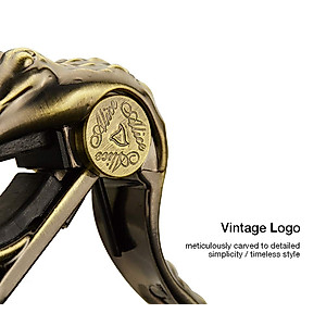 Alice A007G/BR Aluminum Alloy Bronze Alligator Shape Acoustic Guitar Capo