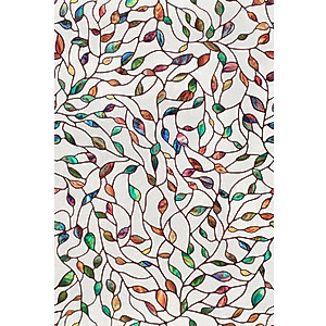 Artscape 02-3021 New Leaf Window Film, 24" x 36", Multi Color