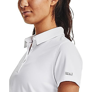 Under Armour Zinger Short Sleeve Golf Polo, White (100)/White, Small