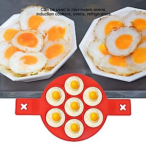 Fdit 2pcs Silicone Pancake Non-Stick Egg Shaper Frying Pan Ring Maker Accessory DIY Kitchen Utensils