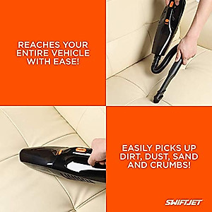 SwiftJet Car Vacuum Cleaner - Mini Car Vacuum - Car Cleaning - Automotive Vacuum - Car Accessories - Aspiradora para Carro o Accesorios para Carro - Men & Women Car Detailing