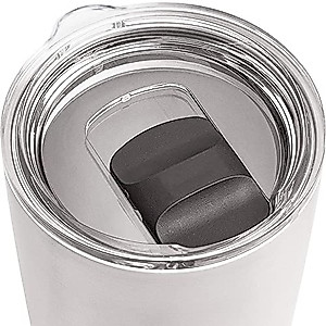 Tumbler Lid 20oz， Fit YE-TI Rambler Or Old Style RTIC Coffee Tumbler, Spillproof Ozark Trail Lids, Slider Switch Spill Proof Tumbler Cover (Black, 2 Packs, 20oz)