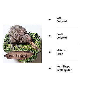 Kiwi NEW ZEALAND Resin 3D fridge Refrigerator Thai Magnet Hand Made Craft. by Thai Mcnets