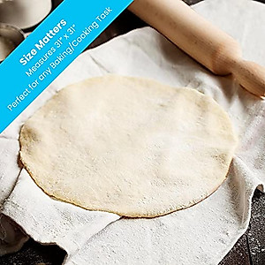 Zeppoli Flour Sack Towels -12-Pack - 28" x 28" 100% Cotton Linen Kitchen Towels - Absorbent Flour Sack Dish Towels - White Tea Towels for Kitchen - Ring Spun Cotton White Dish Drying Towels