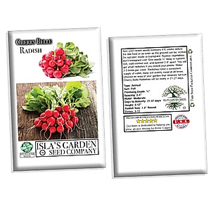Cherry Belle Radish Seeds for Planting, 100+ Heirloom Seeds Per Packet, (Isla's Garden Seeds), Non GMO Seeds, Botanical Name: Raphanus sativus, Great Home Garden Gift