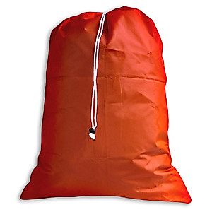 eco2go Small Red Laundry Bag, Drawstring, Self-Locking Closure