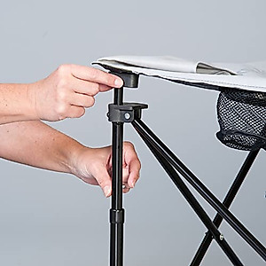 KidCo P7004 GoPod Portable Fold Up Travel Activity Seat with Floor Pad, Adjustable Height, and Carrying Bag for Ages 4 Months and Up, Midnight