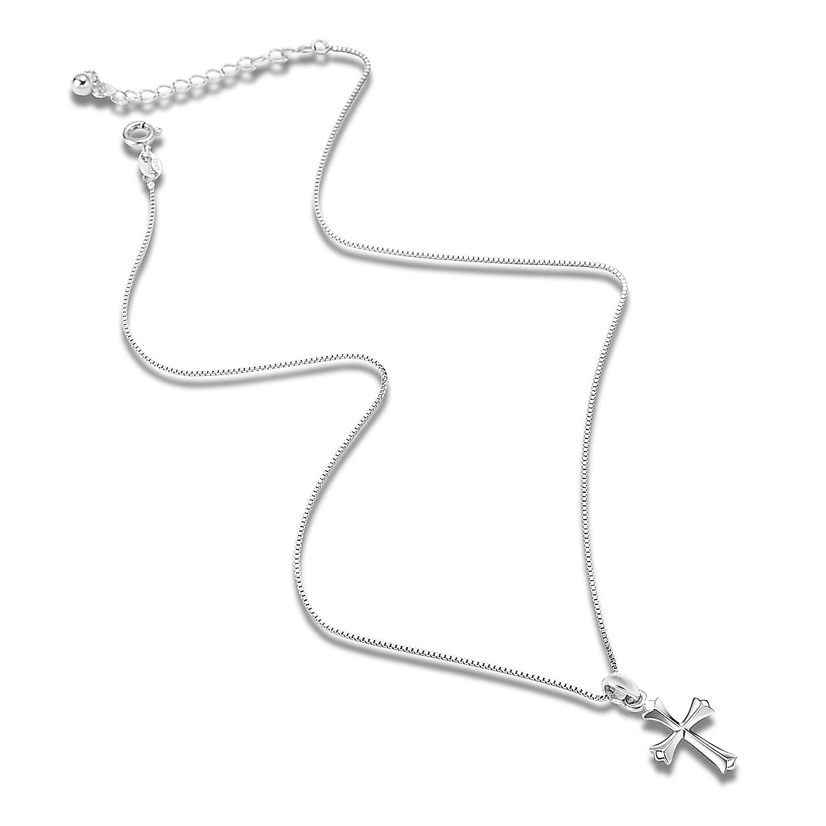 LUKIENY Dainty Sterling Silver Cross Necklace for Girls First Communion Gifts for Girls Confirmation Gifts for Teenage Girl Baptism Gifts Goddaughter Gifts (cross necklace for girls)