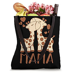 Giraffe Mama Mothers Day Cute Animal Mama Momma Mommy Tote Bag