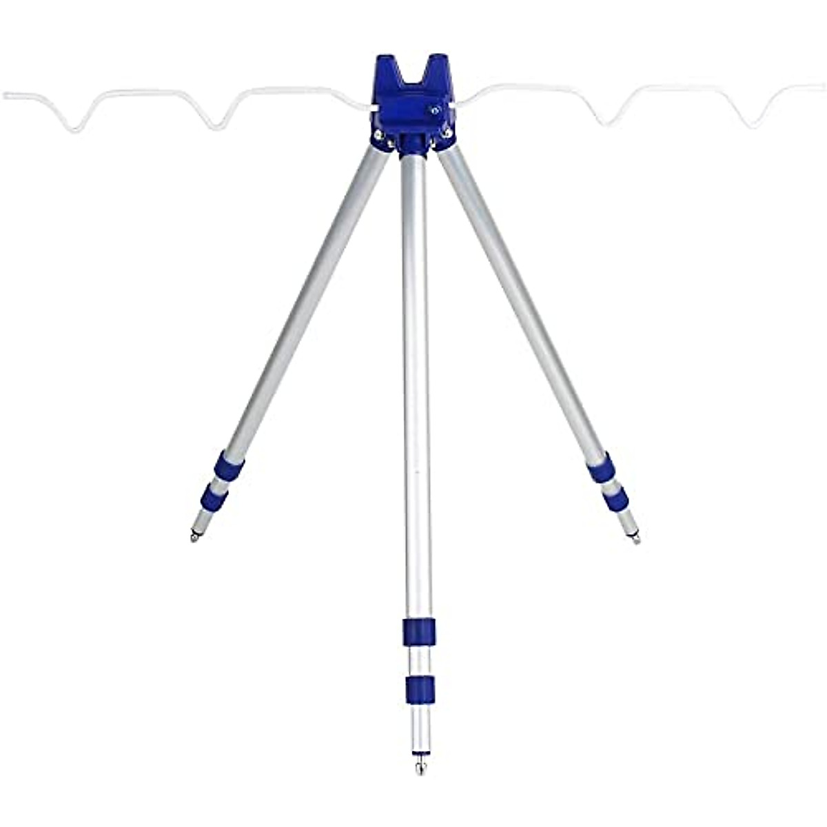 GOTOTOP Portable Fishing Rods Tripod Stand,Folding Fishing Rods Holder, Aluminum Alloy Telescopic Stand for Sea Beach Coarse Shore Tackle Telescopic Travel