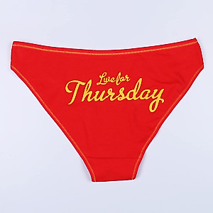 Bestmaple 7 Pack Women Knickers Underwear Cotton Every Weekdays Ladies Panties Week Days Printed Briefs (as1, alpha, l, xx_l, regular, regular) Multi