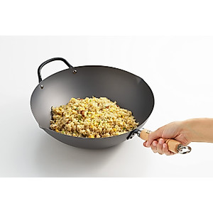 Yoshikawa Beijing Black Steel Wok 36cm/14in