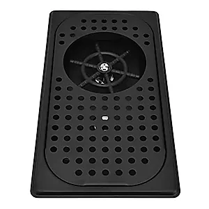 Automatic Cup Washer G1 2 Glass Washer Coffee Shop Sink Bar Counter High Pressure Rinser 4 Ports Process Desktop Embedded Commercial Glass Washers (FC-12-2 small glass washer [black])