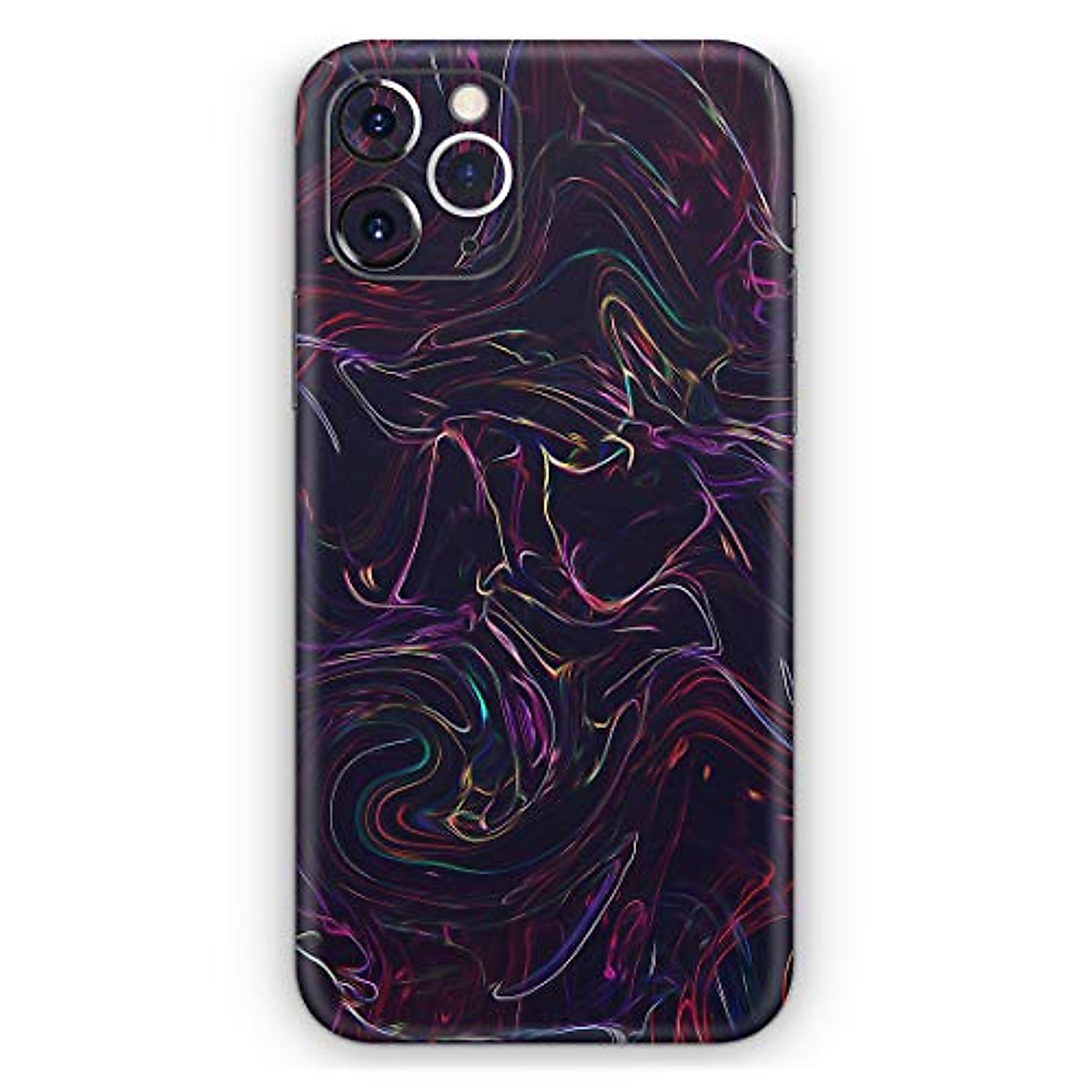 Design Skinz Liquid Abstract Paint Remix V26 - DesignSkinz Protective Vinyl Decal Wrap Skin Cover Compatible with The Apple iPhone 7 (Full-Body, Screen Trim & Back Glass Skin)