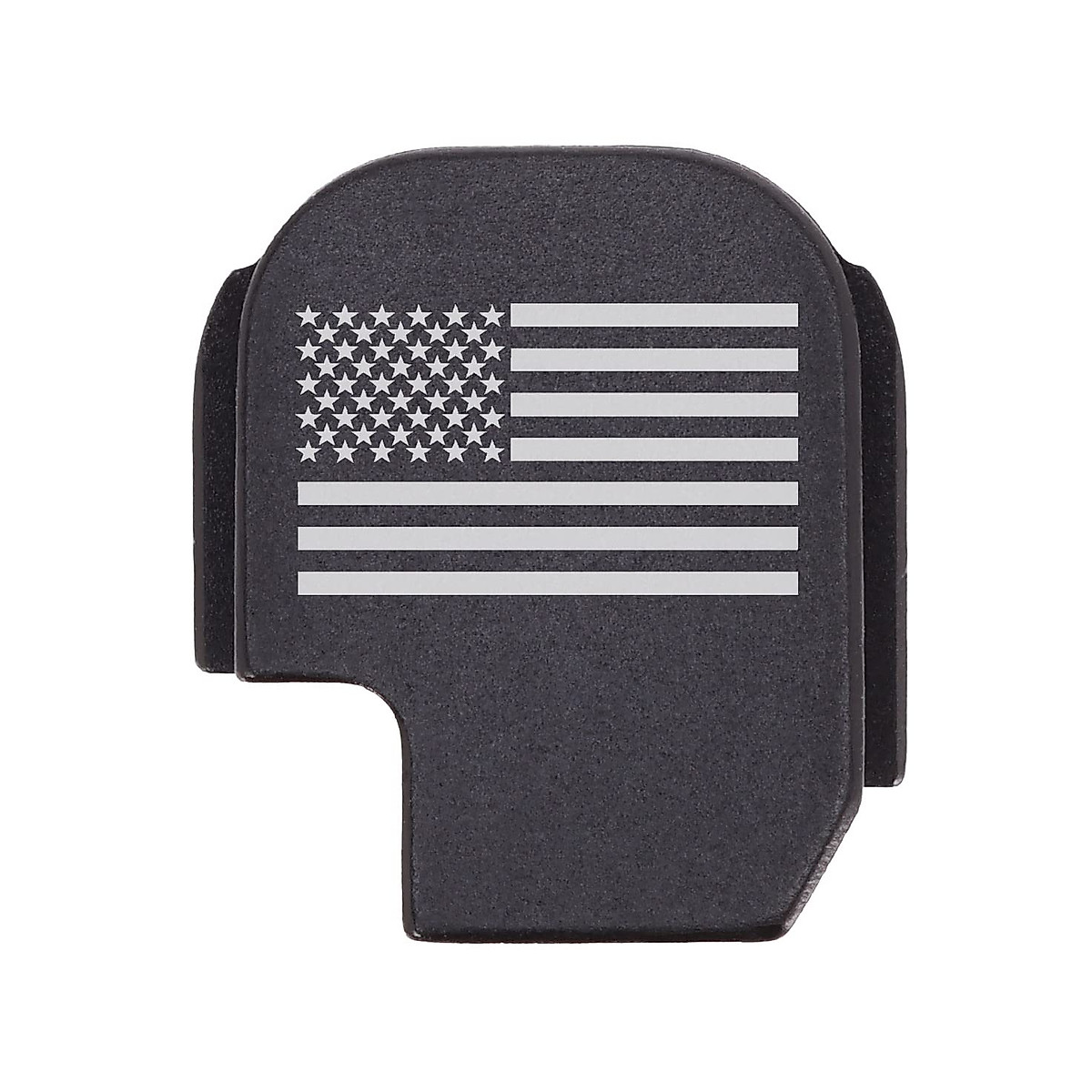 NDZ Performance Slide Cover Back Plate for Sig P365 P365X P365 XL P365 X Macro P365 Fuse 9mm .380 Laser Engraved Aluminum in Black - US Flag