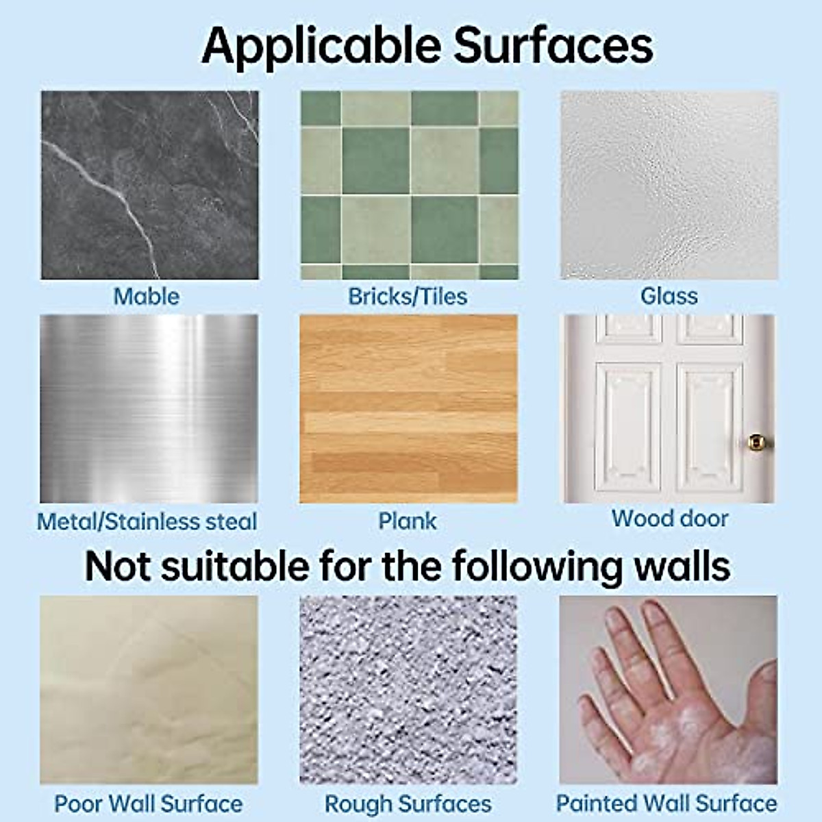 Adhesive Hooks Kitchen Wall Hooks,50-Packs Heavy Duty 40lb(Max)Nail Free Sticky Hangers with Stainless Hooks Transparent, Suitable for Bathroom Kitchen Door Home Improvement,Waterproof and Oilproof