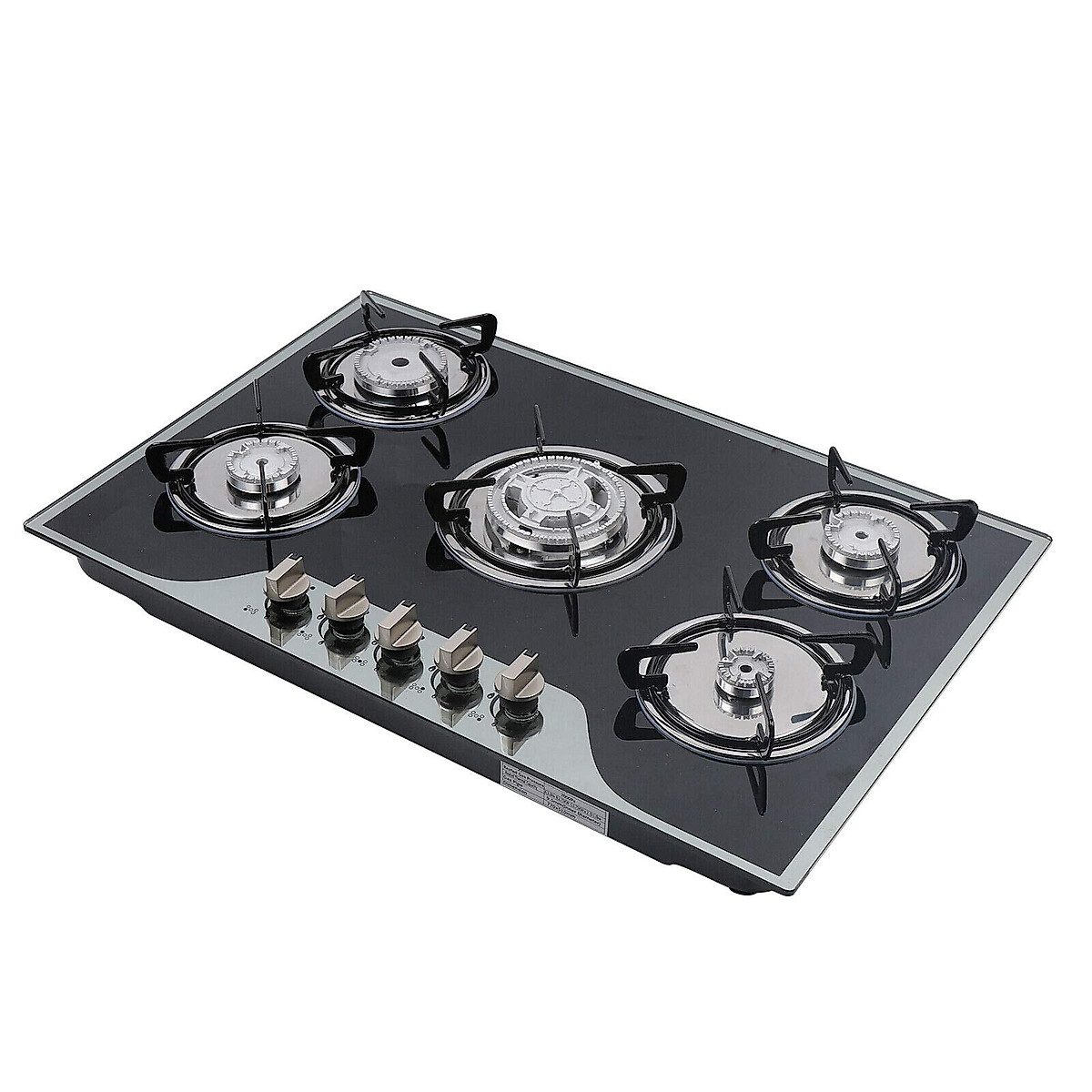 30-Inch 5-Burner Gas Stove Built-In Stove Stove Kitchen LPG/Natural Gas Is Easy To Clean Used To Meet Various Cooking Needs