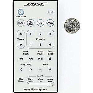 Bose Wave Music System Extra Large Remote (Platinum White)