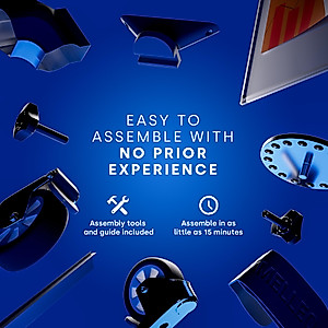 Rolling Magnetic Whiteboard 48 x 36 - Large Portable Dry Erase Board with Stand - Double Sided Easel Style Whiteboard with Wheels - Mobile Standing Whiteboard for Office, Classroom & Home