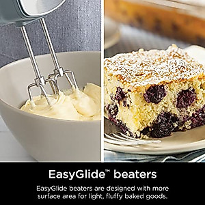 Ninja CI105BRN Foodi Power Mixer System, 750-Peak-Watt Immersion Blender and Hand Mixer, EasyGlide Beaters, Dough Hooks, 3-Cup Blending Vessel, Sea Salt Gray