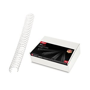 GBC WireBind Binding Wires, 12.5 mm, 115 Sheet Capacity, A4, White, Pack of 100, RG810870