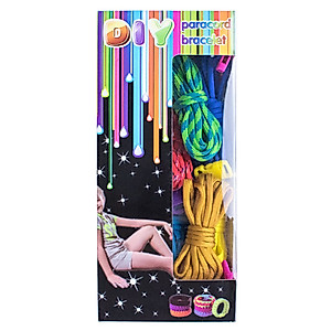 West Coast Paracord Bracelet Maker with 550 Paracord and Buckles - Adjustable Wristband Maker Pack Kit - Parachute Cord Braiding Weaving DIY Crafting Tool - Wooden Base