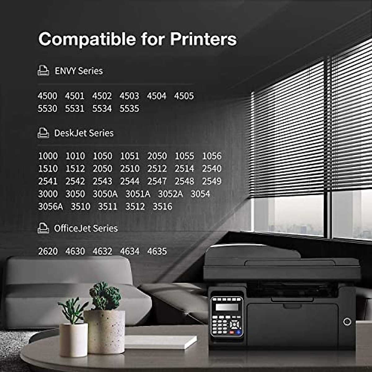 LEMERO Remanufactured Ink Cartridge Replacement for HP 61XL 61 XL to use with Envy 4500 5530 4502 DeskJet 3510 2541 2542 Officejet 4630 4635 (Black, Tri-Color, 4 Pack)