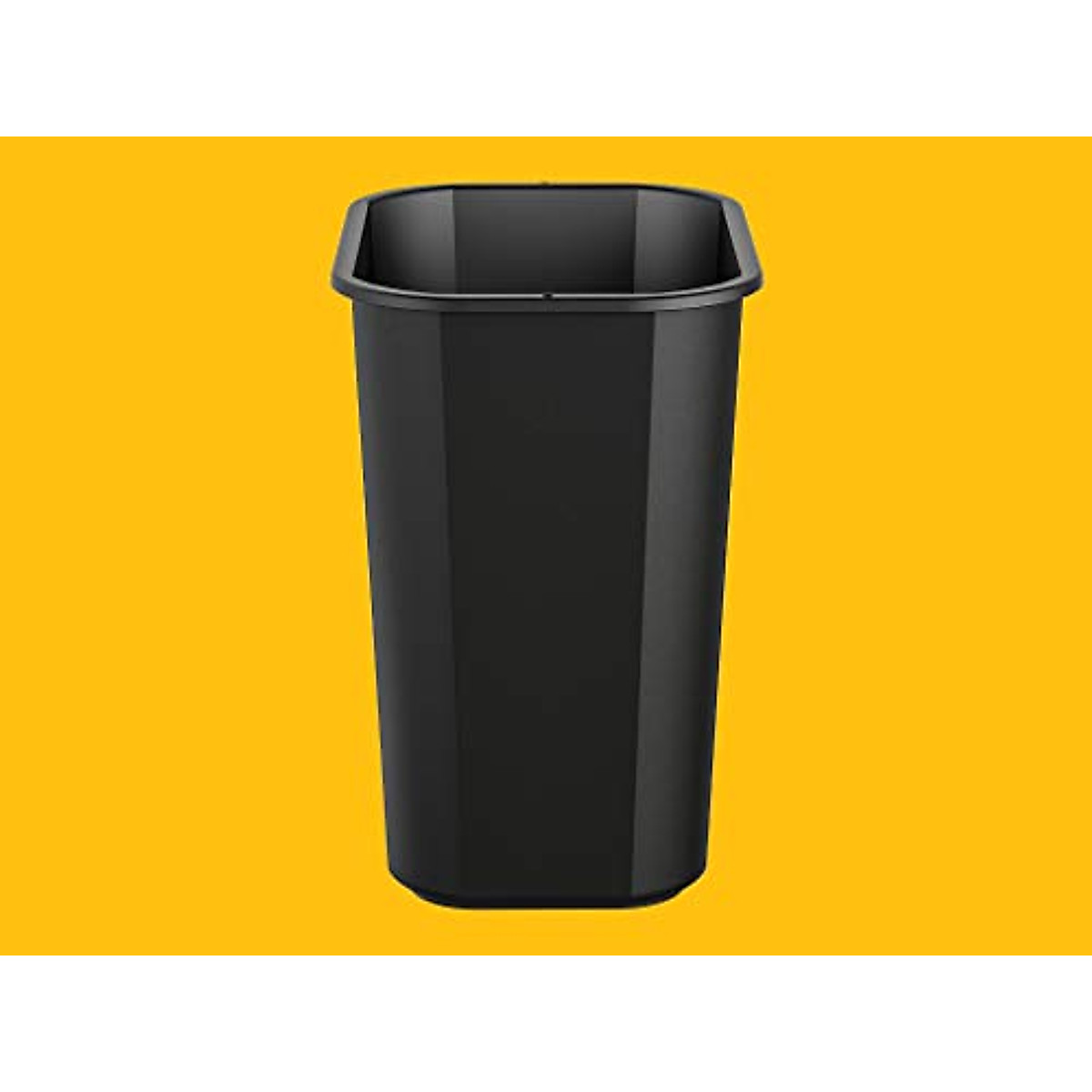 AmazonCommercial 3 Gallon Commercial Waste Basket, Black, 2-Pack