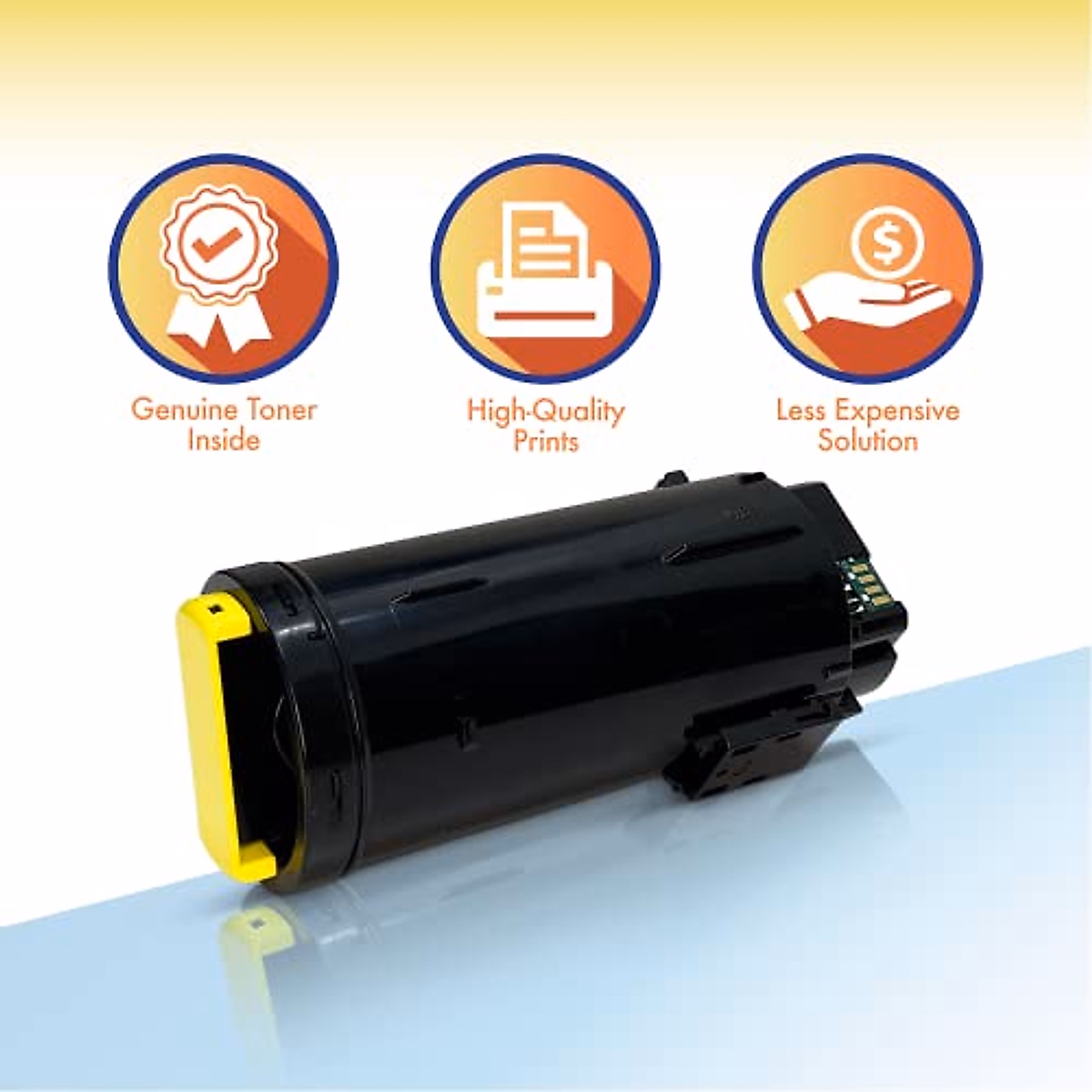 Professor Color Re-Coded OEM Toner Cartridge Replacement for Xerox VersaLink C600 | 106R03918 - Extra High Yield Yellow (16,800 Pages)