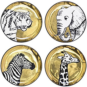 Jonathan Adler Animalia Coasters, Gold