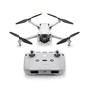 DJI Mini 3 - Lightweight and Foldable Mini Camera Drone with 4K HDR Video, 38-min Flight Time, True Vertical Shooting, and Intelligent Features