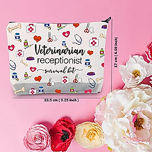 TSOTMO Vet Receptionist Gift Veterinarian Gift Vet Tech Gift Veterinarian Survival Kit Bag Animal Rescue Gift for Vet Assistant Veterinary Medicine Gift (Vet receptionist)