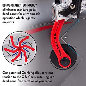 Body Power Deluxe Indoor Cycle Trainer with Curve-Crank High Inertia Low Impact Technology