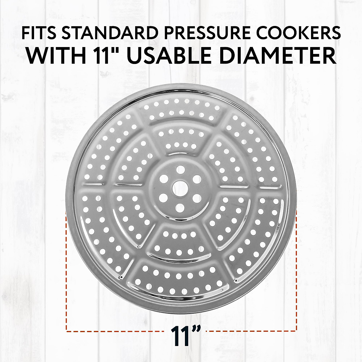 Impresa Products 2-Pack Pressure Canner Rack / Canning Rack for Pressure Cooker - Stainless Steel - Compatible with Presto, All American Pressure Canner and More, 11-Inch (28cm)