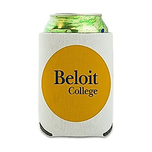 Beloit College Secondary Logo Can Cooler - Drink Sleeve Hugger Collapsible Insulator - Beverage Insulated Holder