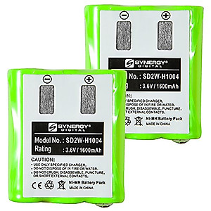 Synergy Digital 2-Way Radio Battery, Compatible with Motorola KEBT-650 2-Way Radio Battery Combo-Pack includes: 2 x SD2W-H1004 Batteries