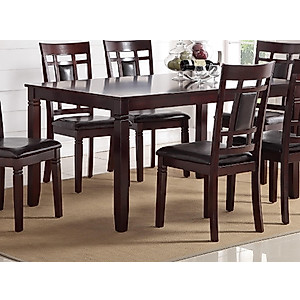 Wycian Chair Cushion Seat, Sectional Sofa Chair 7PCS Brown Solid Wood Rubberwood for Living Room Bedroom Dining Rooms Garden Kitchen Chair High Chair Seat