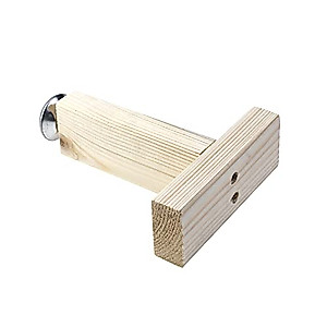 Curqia 4 Sets Bed Frame Center Support Wood Bed Support Legs Adjustable Bed Center Slat Support Leg with Adjustable Base, Height 6.7-7.5 Inch