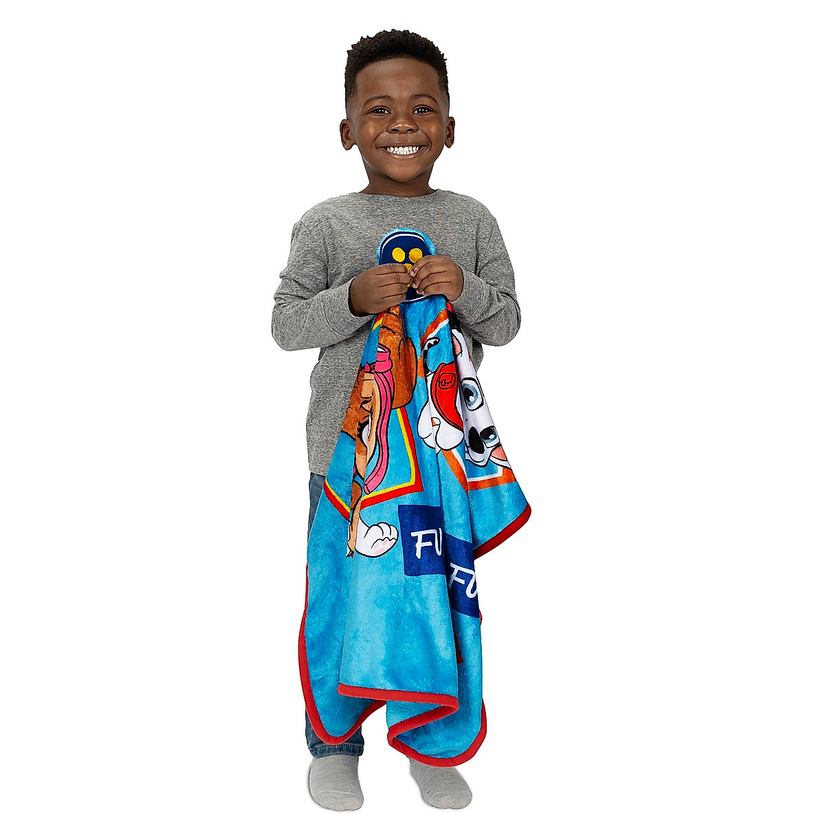 Paw Patrol Musical Warm, Plush, Throw Blanket That Plays Fun Phrases from The Show - Extra Cozy and Comfy for Your Toddler, Blue