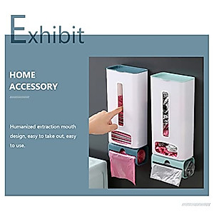 Trash Bag Holder Garbage Bag Dispenser Wall Trash Bag Organizer Wall Garbage Bag Storage Box Wall Mount Carrier Bag Dispenser Recycling Grocery Pocket Containers for Kitchen Bathroom