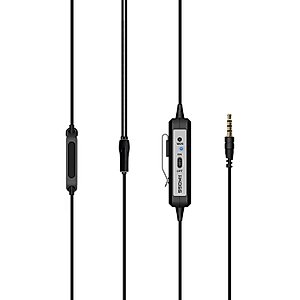 Koss QZ Buds in-Ear Active Noise Cancelling Earbuds, in-Line Microphone and Touch Remote Control, Monitor Mode, Carry Case Included, Wired with 3.5mm Plug, Black