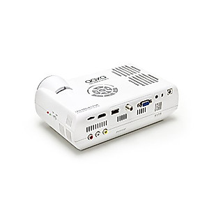 AAXA M4 Mobile LED Projector with 90 Minute Battery Life, WXGA 1280x800 Resolution, 800 Lumens, DTV Onboard, 20,000 Hour LED