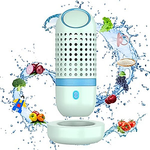 Qnkaa Fruit and Vegetable Washing machine, With OH-ion Purification Technology, Fruit and Vegetable purifier, Fruit Cleaner Device in Water, For Cleaning Fruit, Vegetable, Rice, Tableware, Grain, Meat