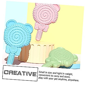 balacoo 3pcs Dog Toy Dog Bite Toys Dental Dog Chew Toys Dog Teething Toys Household Puppy Toy Portable Molar Toy Dog Teeth Cleaning Toy Compact Chewing Toy Dogman Toys The Dog TPR Lollipop