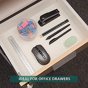 Shelf Liners for Kitchen Cabinets, Drawer Liners Fridge Mats Washable Cabinet and Drawer Liner Roll Double Sided EVA Non-Slip (Clear, 11.8Inch x 20FT)