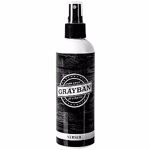Verseo Grayban Hairspray Color Restorer for Gray Hair, Non-Dye Color Restoring Spray, Natural Protein Pigments, Works With All Hair Colors and Types, 8 Fl Oz