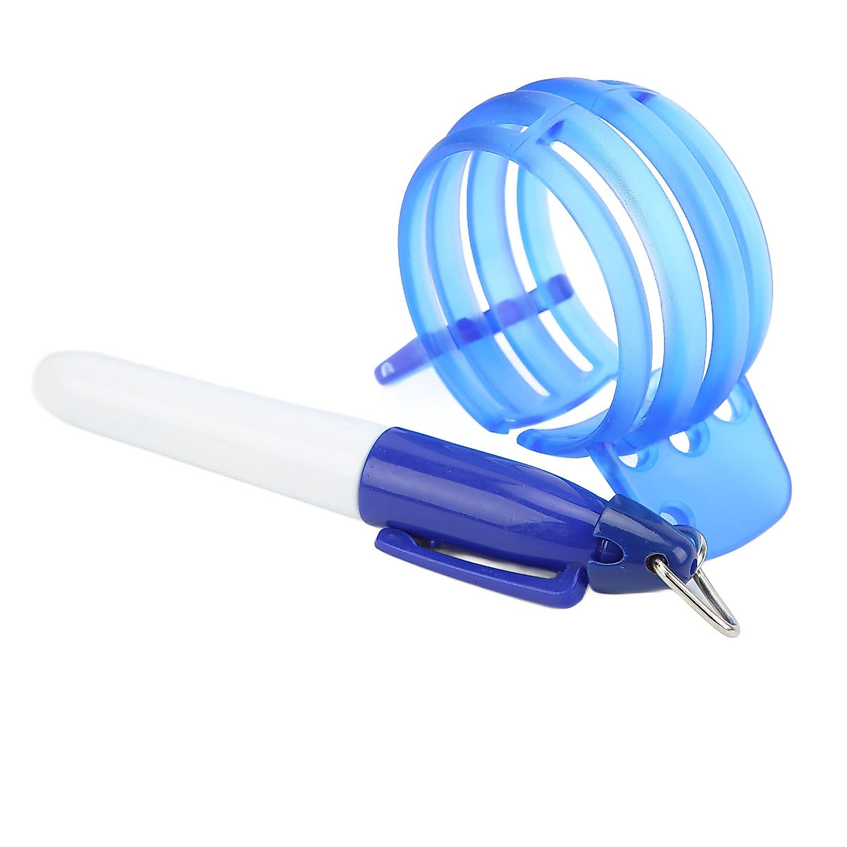 Shanrya Golf Ball Line Marker, Compact Golf Ball Liner 360° Drawing Practical Waterproof for General Purpose(Blue)