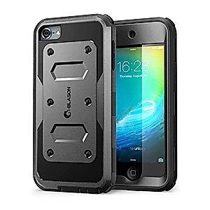 i-Blason Armorbox Case Designed for iPod Touch 7/6/5, Full Body Case with Built-in Screen Protector for Apple iPod Touch 5th/6th/7th Generation, Black