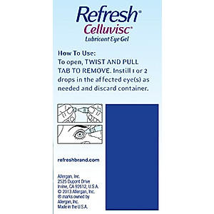 Refresh Celluvisc Lubricant Eye Gel Drops, Single-Use Containers, 30 Count (Pack of 1)