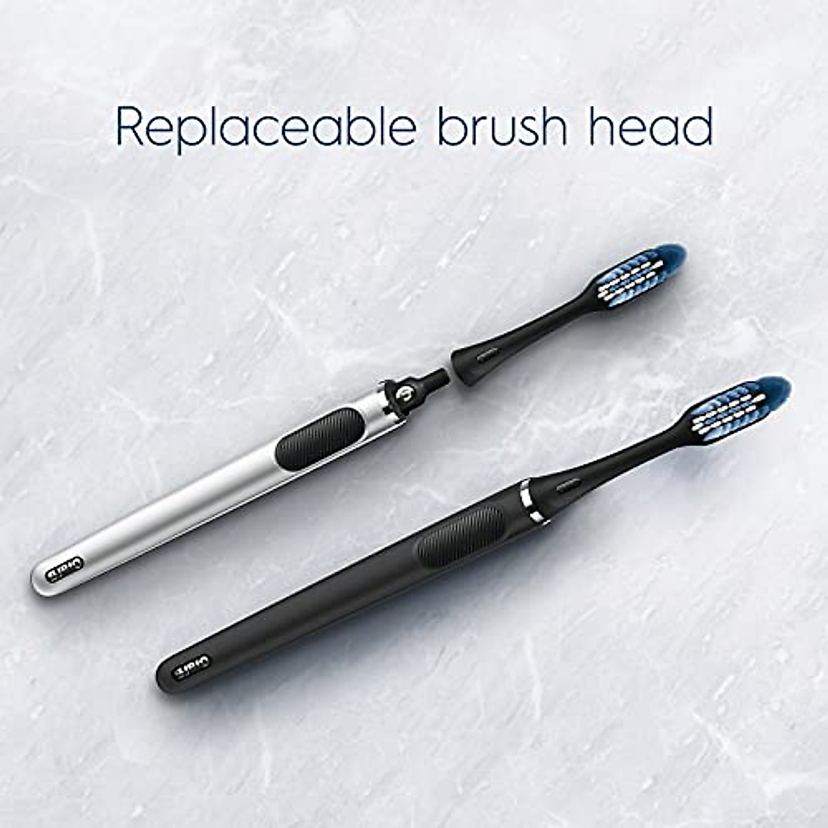 Oral-B Clic Toothbrush Replacement Brush Heads, Black, 2 Count